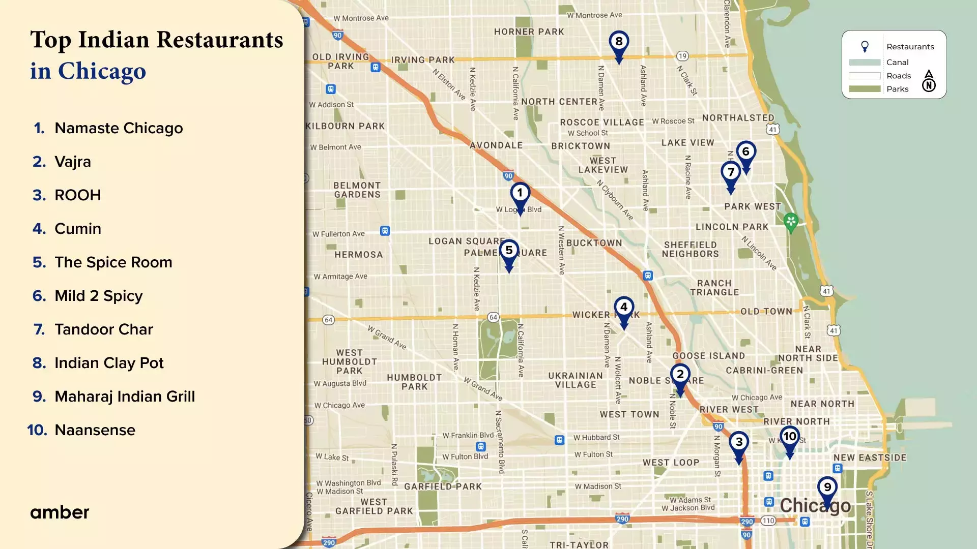 Top 20 Indian Restaurants in Chicago | Amber